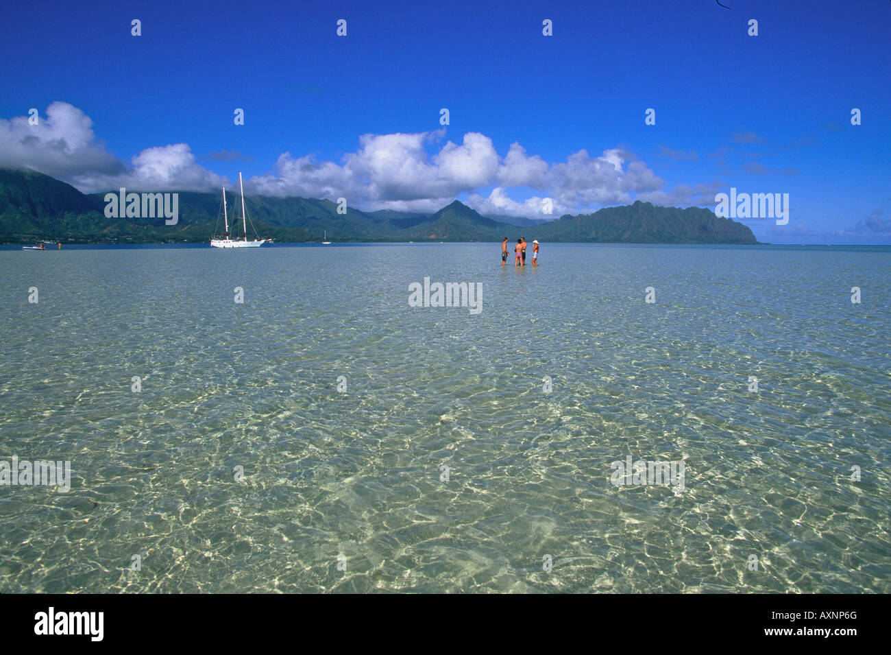 Kaneohe Bay Kaneohe Oahu Hawaii USA Stock Photo - Alamy