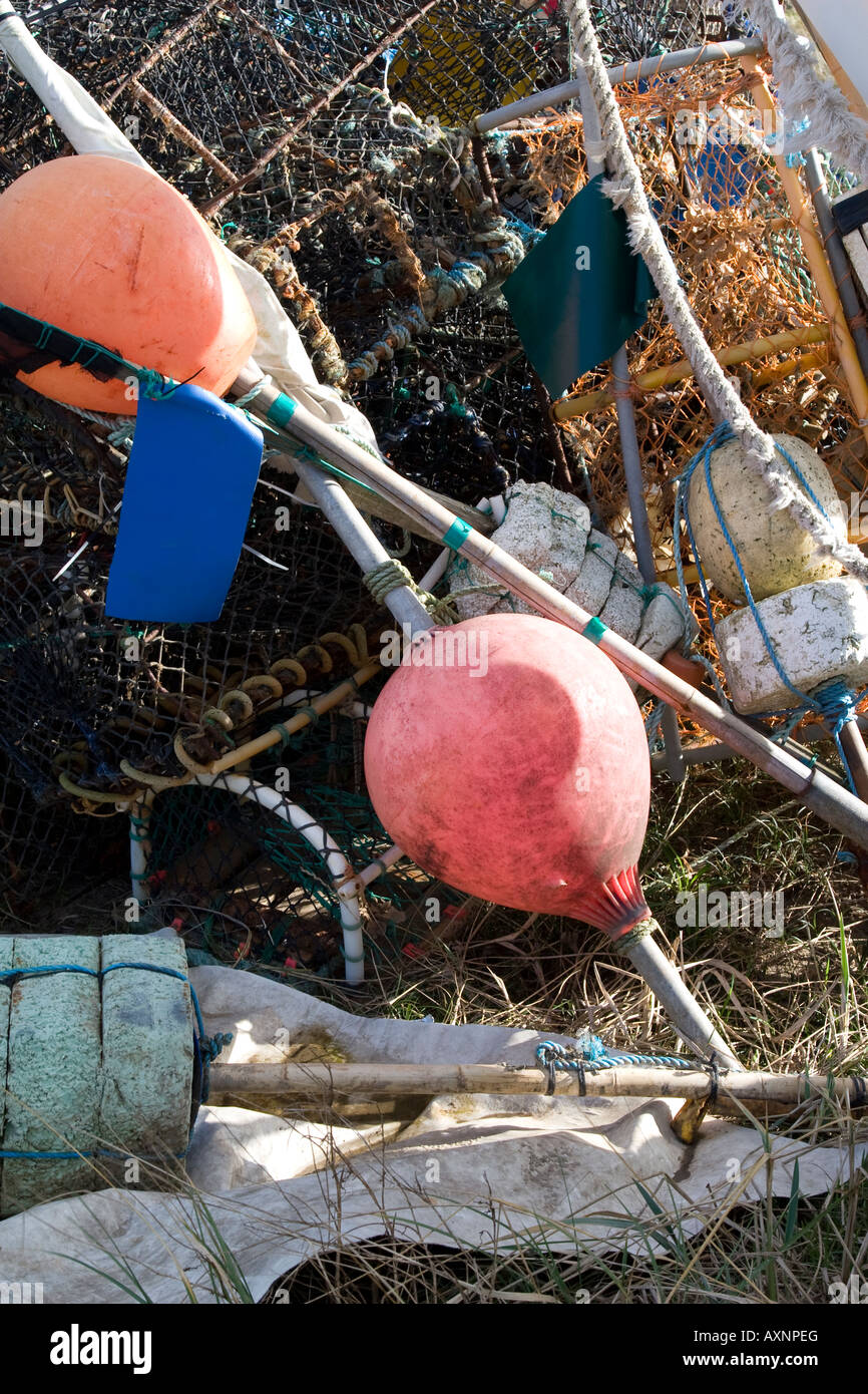 Crab trap buoys hi-res stock photography and images - Alamy