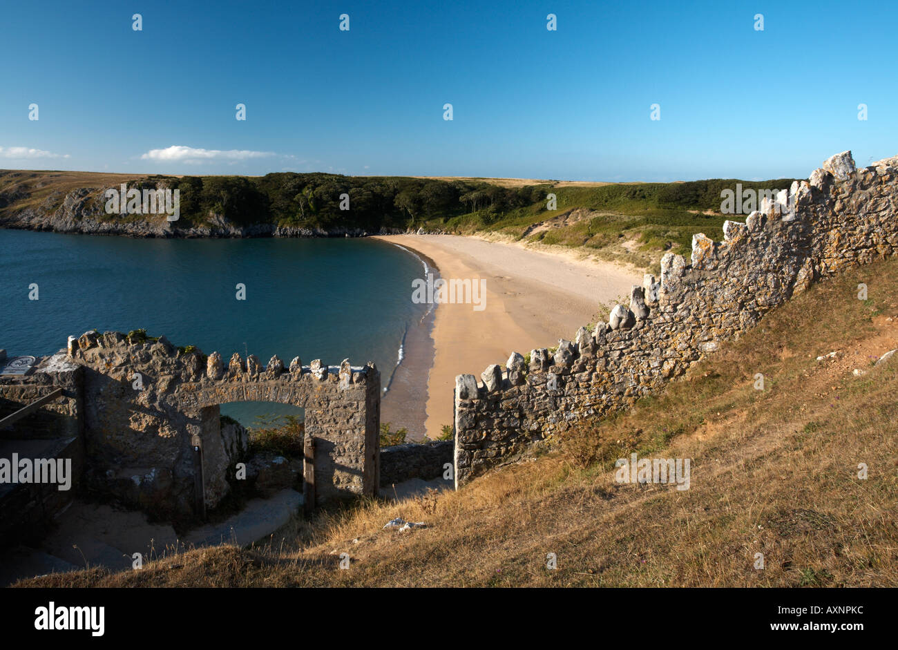 Barafundle Bay Pembrokeshire West Wales Stock Photo - Alamy