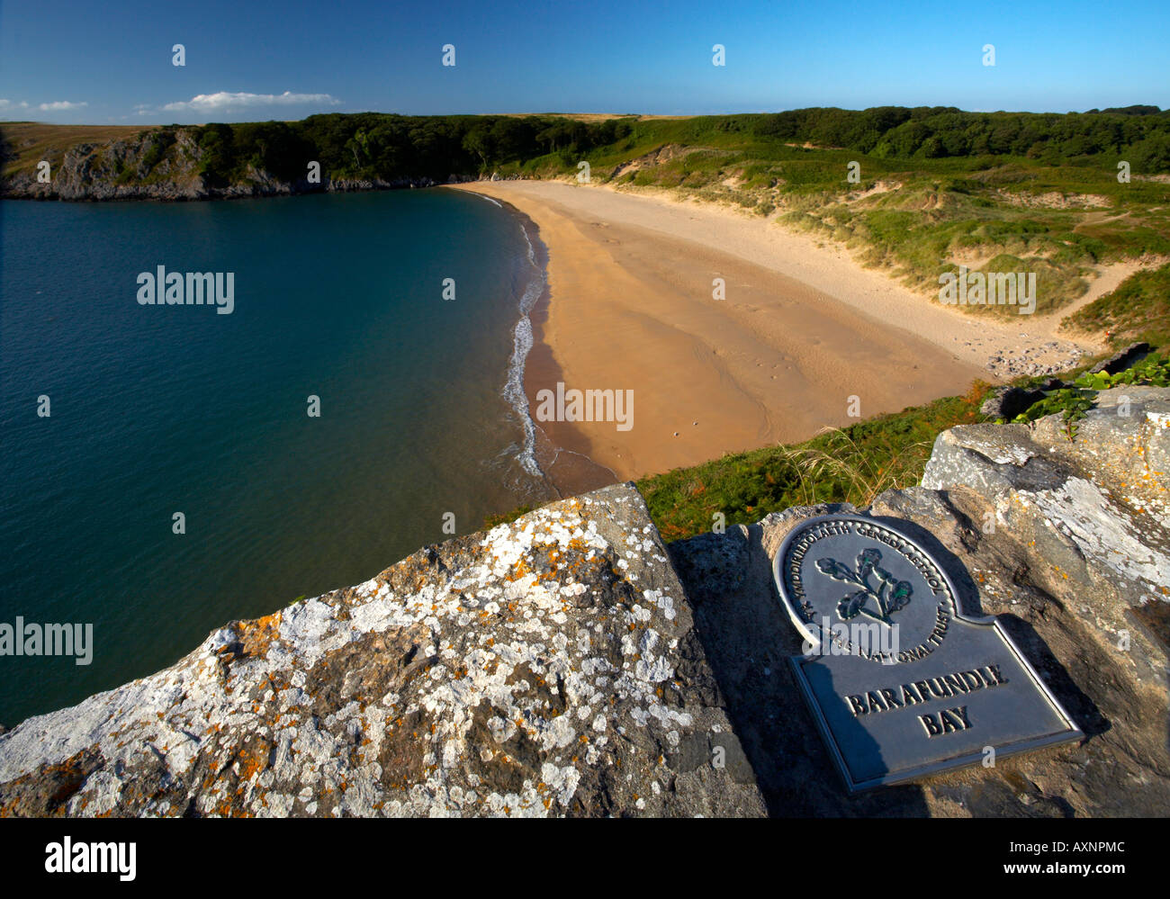 Barafundle Bay Pembrokeshire West Wales Stock Photo - Alamy