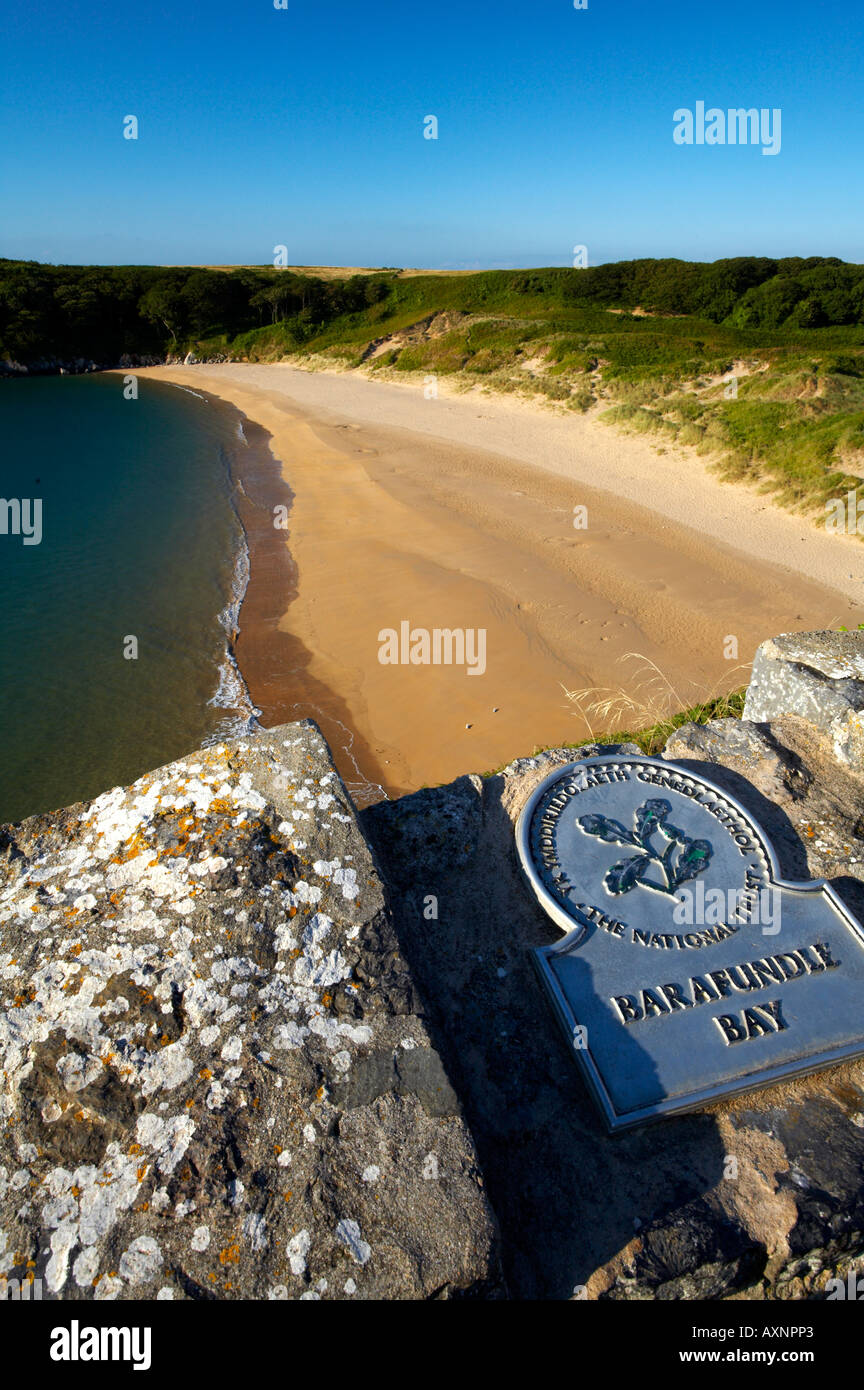 Barafundle Bay Pembrokeshire West Wales Stock Photo - Alamy