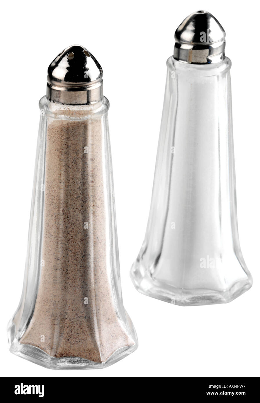 SALT AND PEPPER SHAKER CUT OUT Stock Photo - Alamy