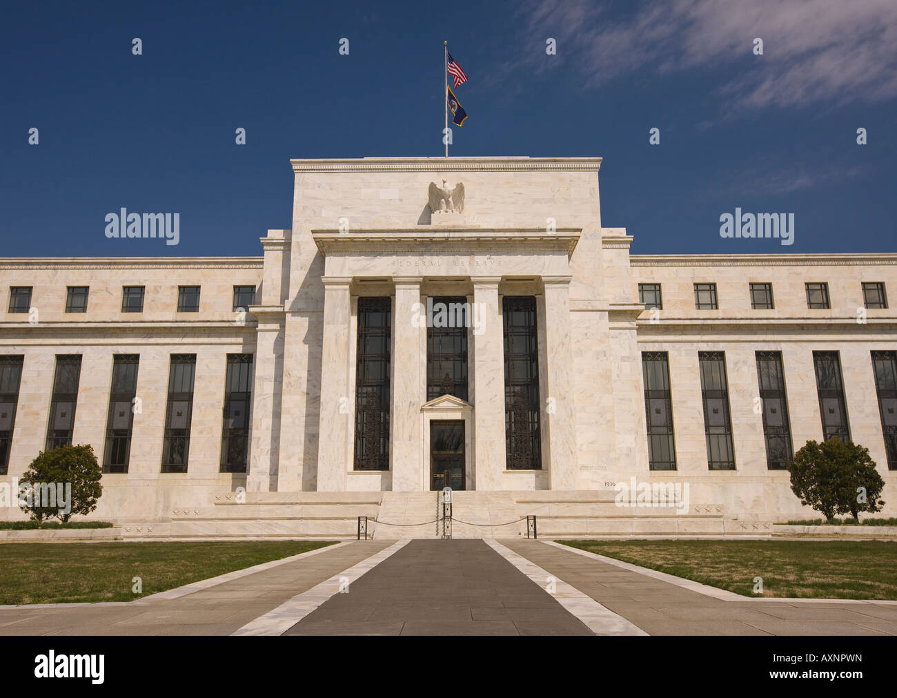 WASHINGTON DC USA United States Federal Reserve Bank building on ...