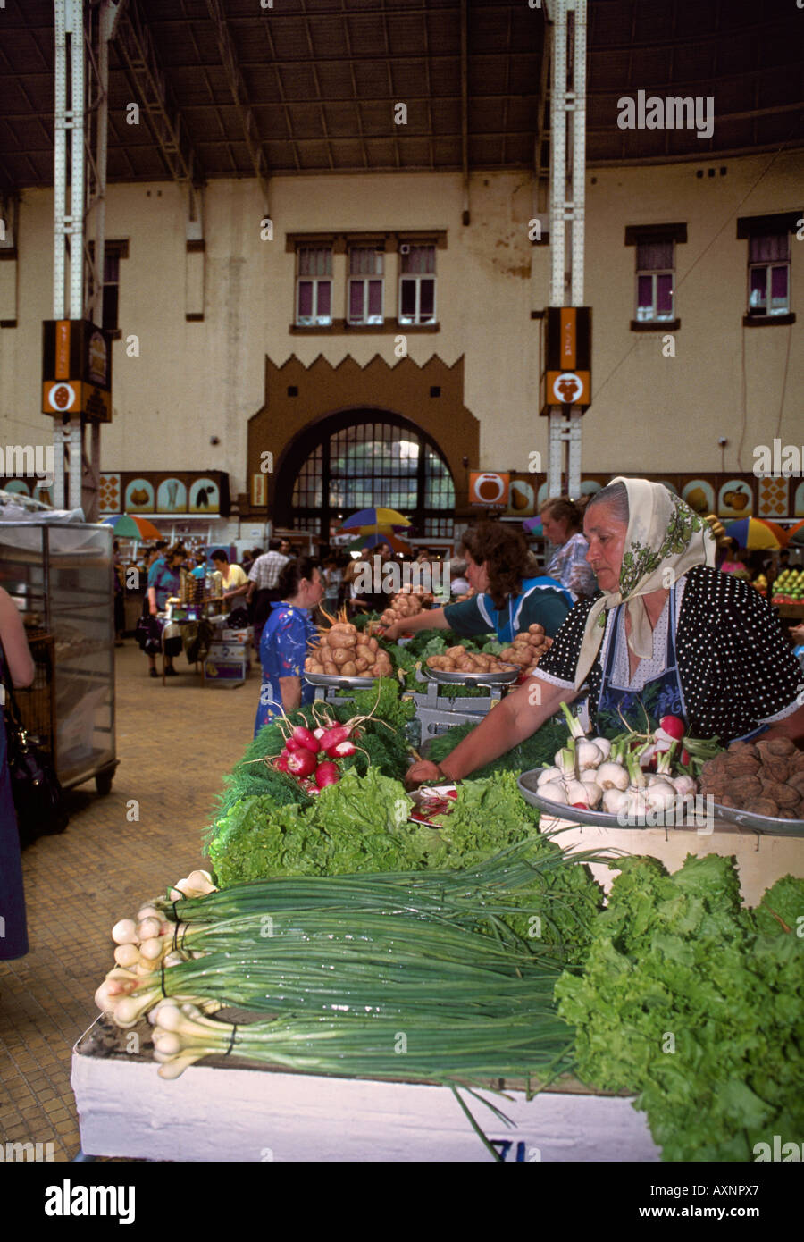 Vegetable stall in the indoor municipal market Kiev Ukraine Stock Photo ...