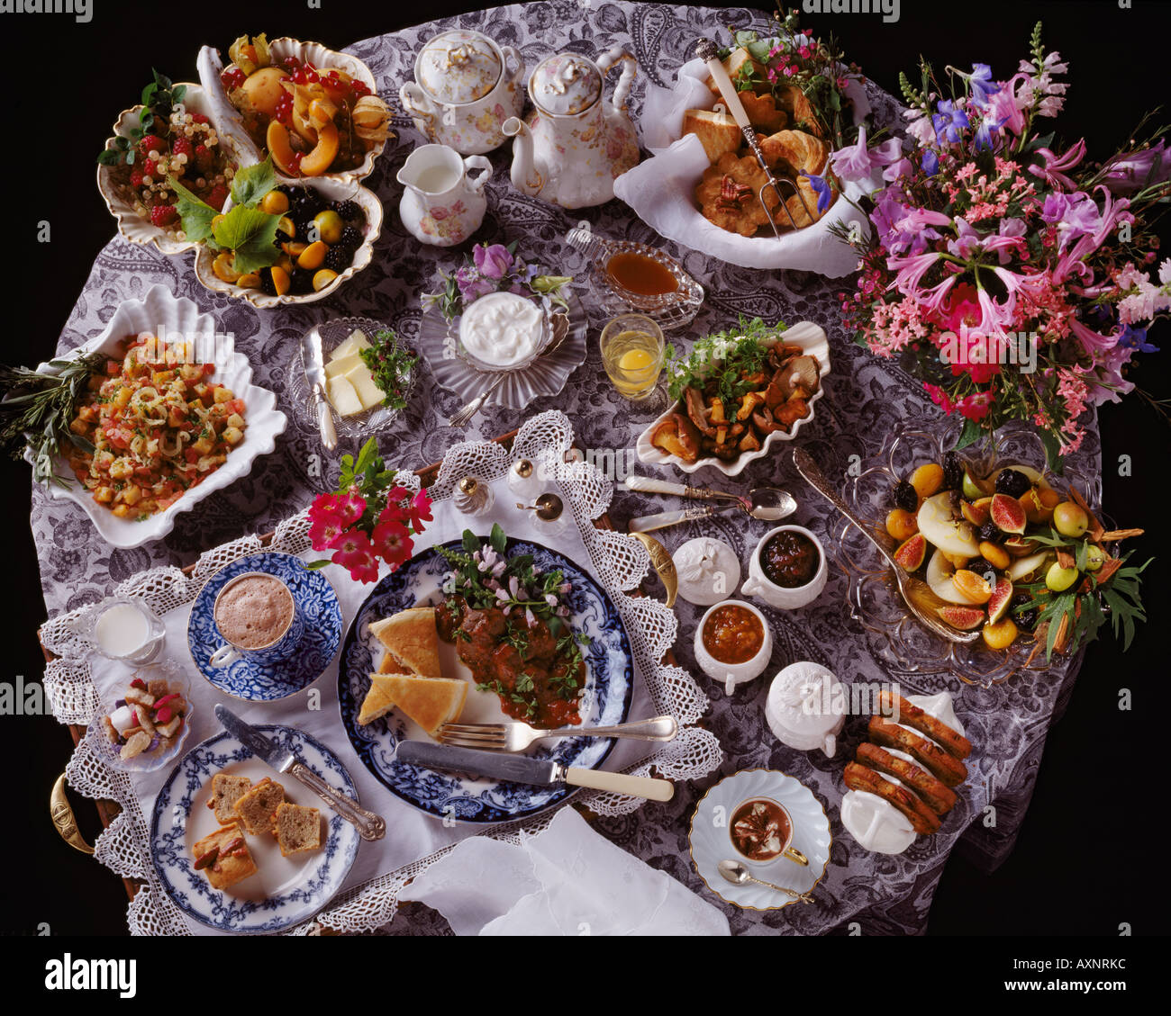 Breakfast table at the Ritz Hotel Paris France Stock Photo - Alamy