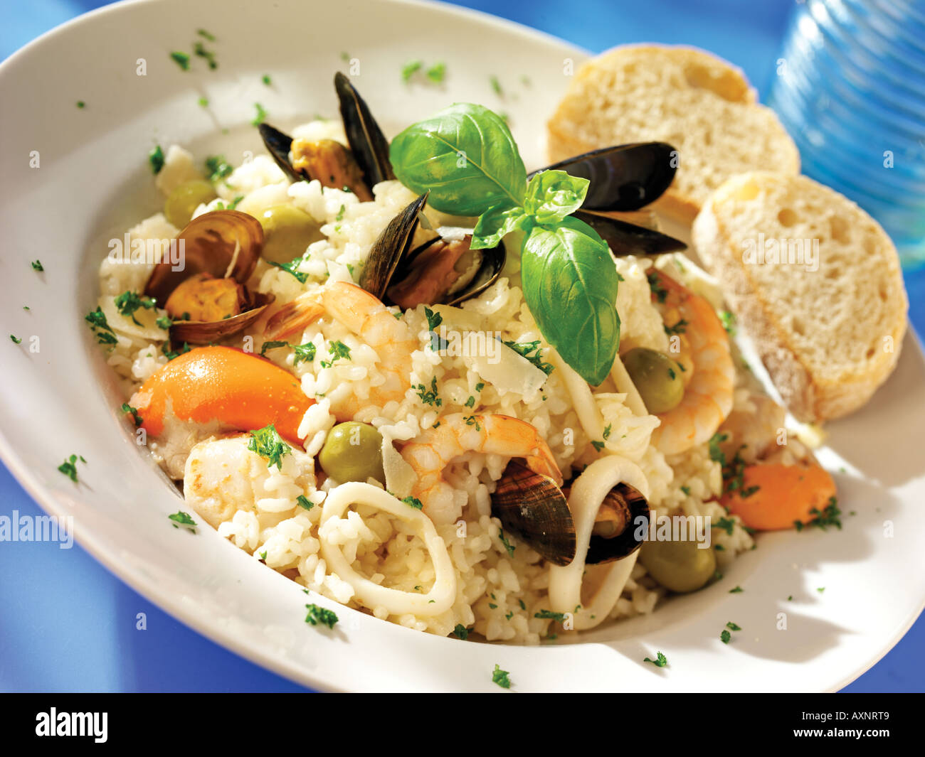 ITALIAN SEAFOOD RISOTTO Stock Photo - Alamy