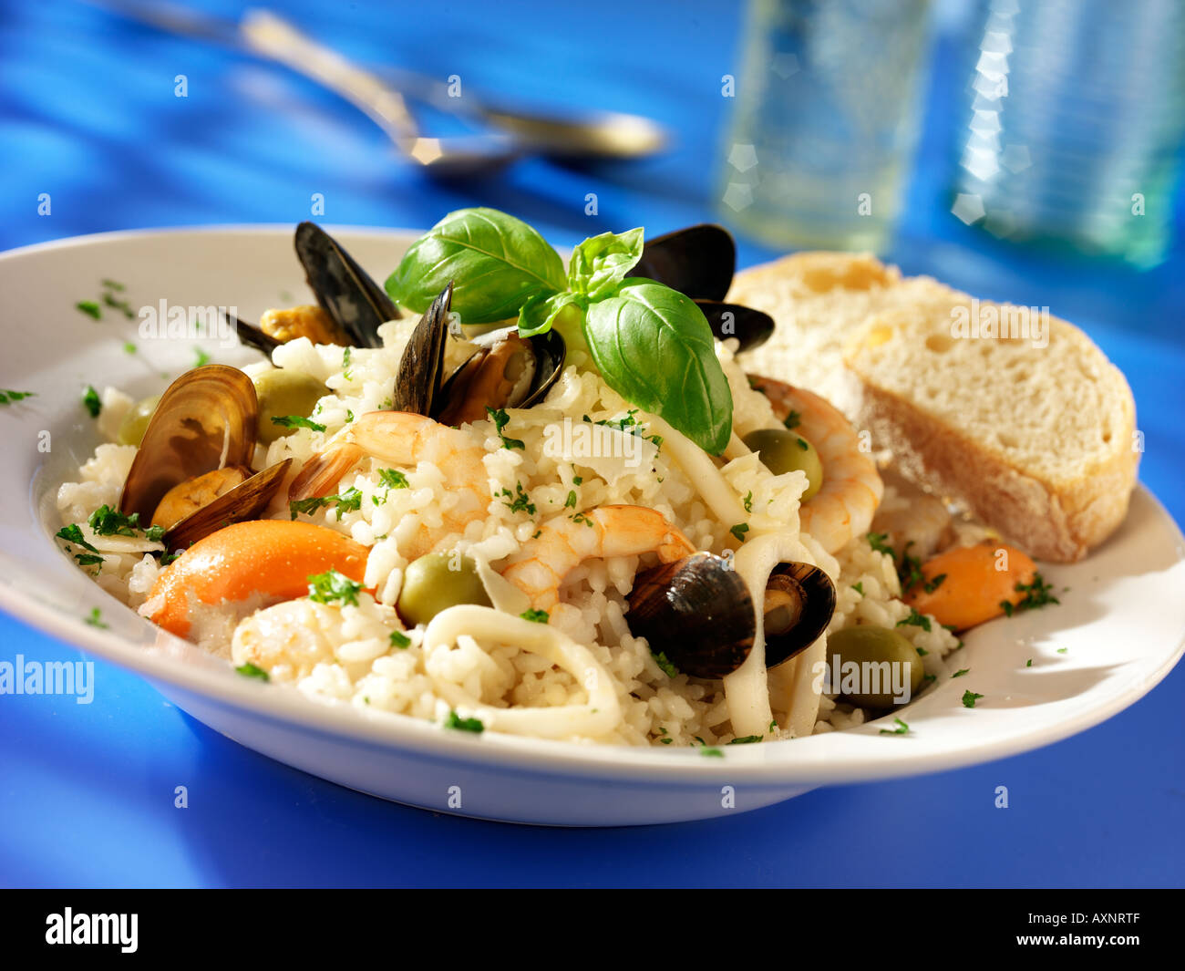 ITALIAN SEAFOOD RISOTTO Stock Photo - Alamy