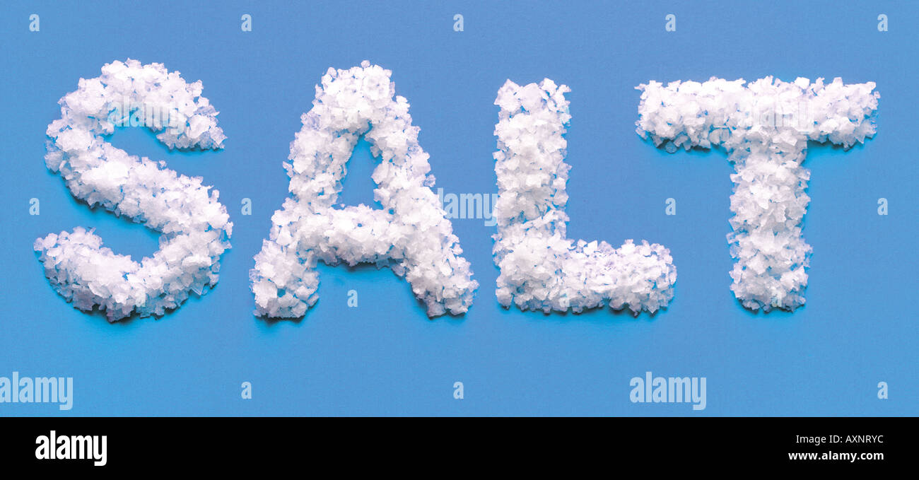 Salt word hi-res stock photography and images - Alamy