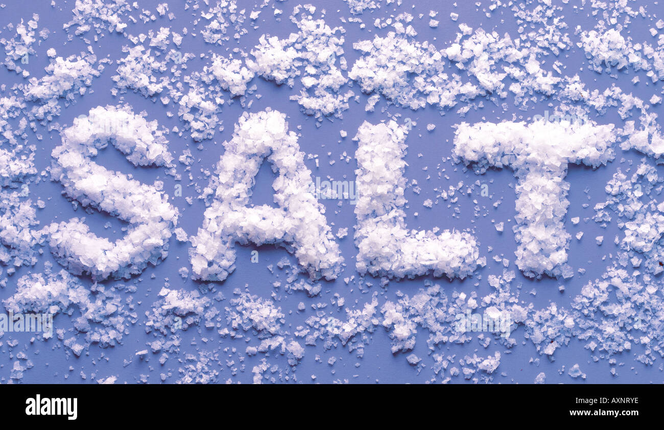 Salt word hi-res stock photography and images - Alamy