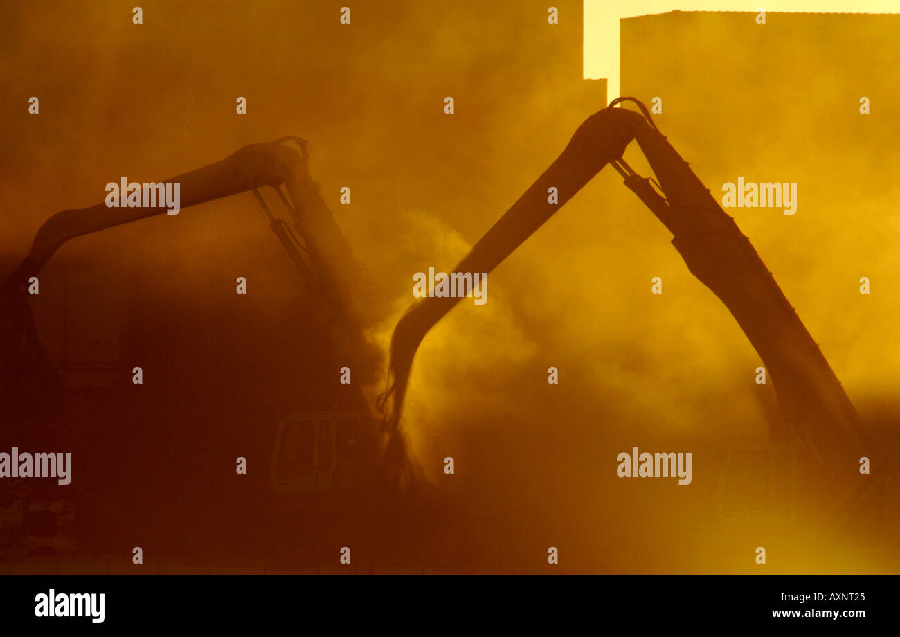 DUST IN THE WORK YARD Stock Photo - Alamy