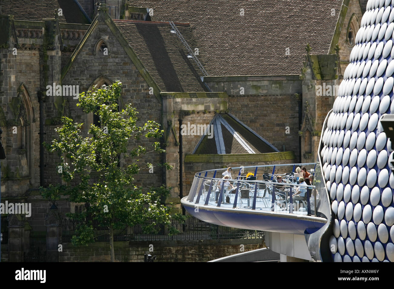 Selfridges cafe at the Bullring Shopping Centre St Martins Church in ...
