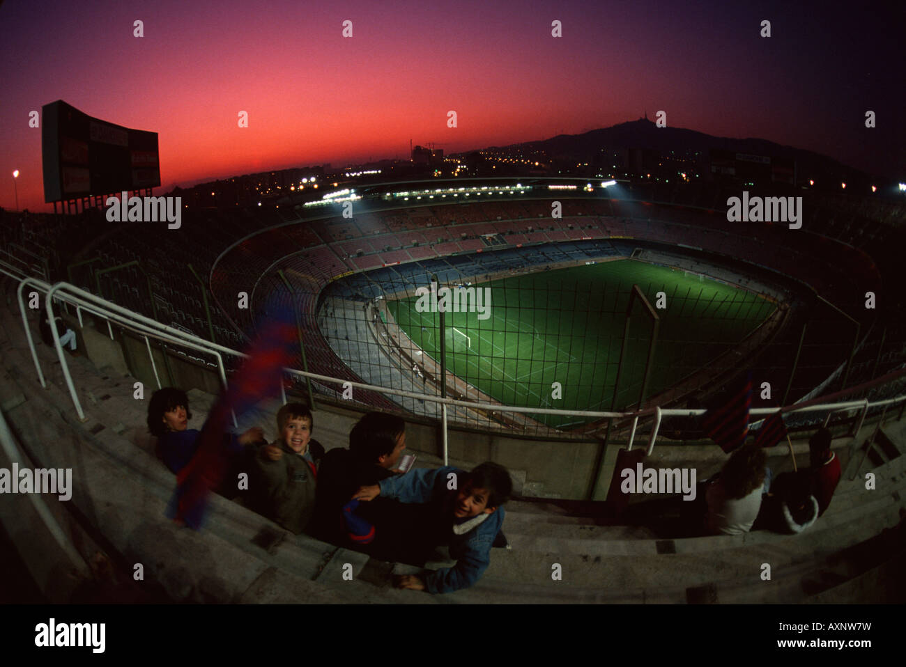 Nou camp football stadium view empty hi-res stock photography and ...