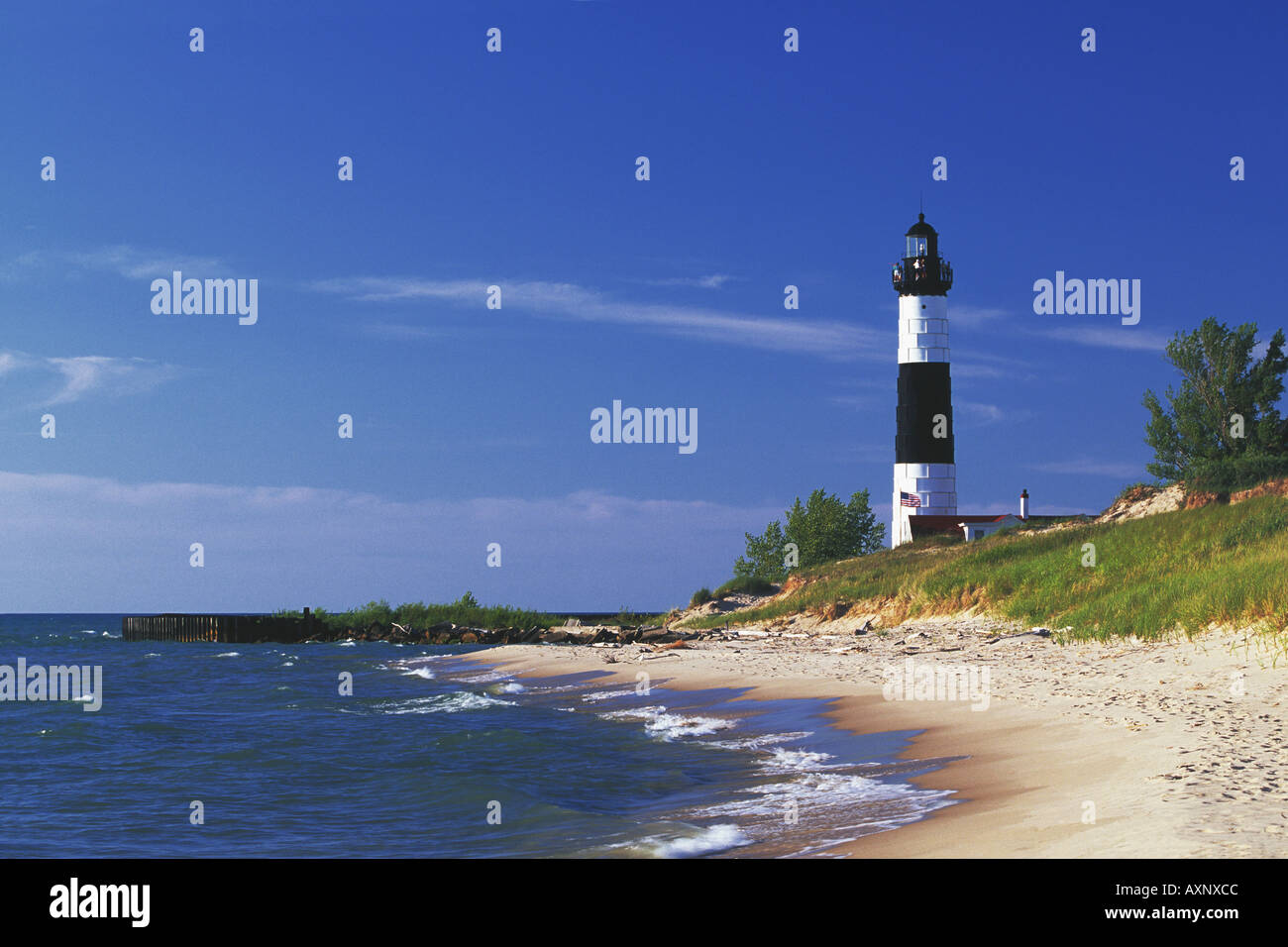 Big Sable Lighthouse Lake Michigan Michigan Stock Photo - Alamy