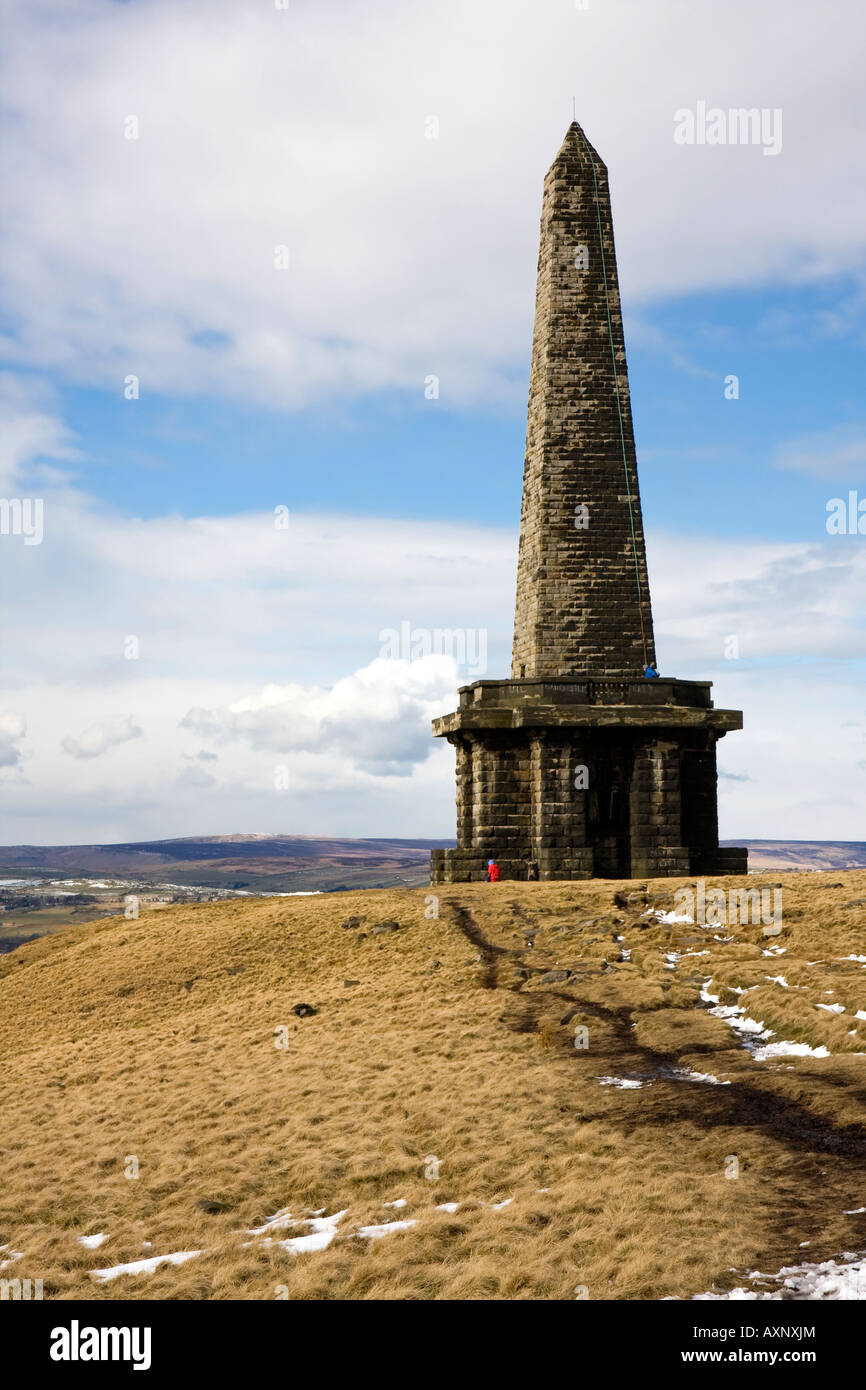 Stoodley Pike , part of the Pennine way , Calderdale Stock Photo - Alamy