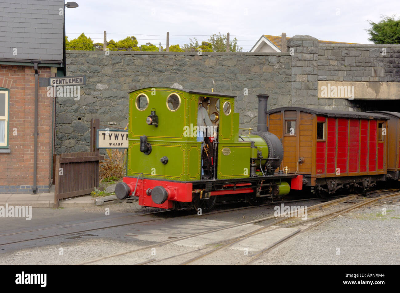 Steam Train Tywyn Wharf Station Tal y Llyn Railway North West Wales ...