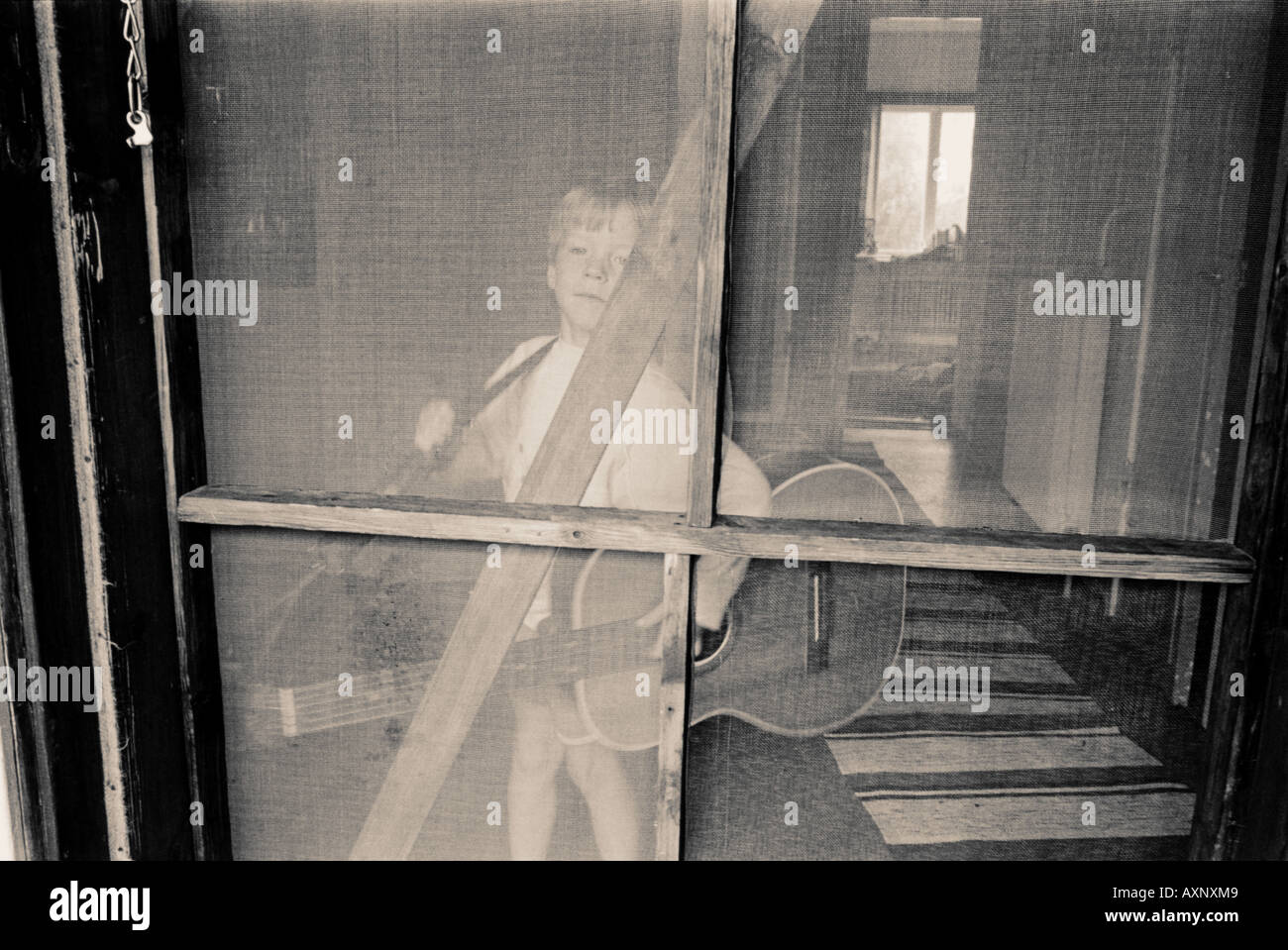 he stood in the doorway and received us Stock Photo - Alamy