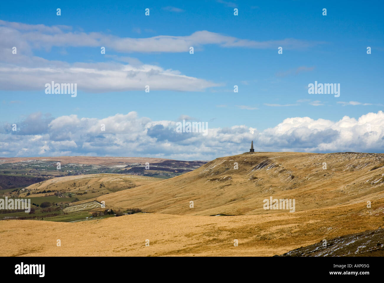 Stoodley Pike , part of the Pennine way , Calderdale Stock Photo - Alamy