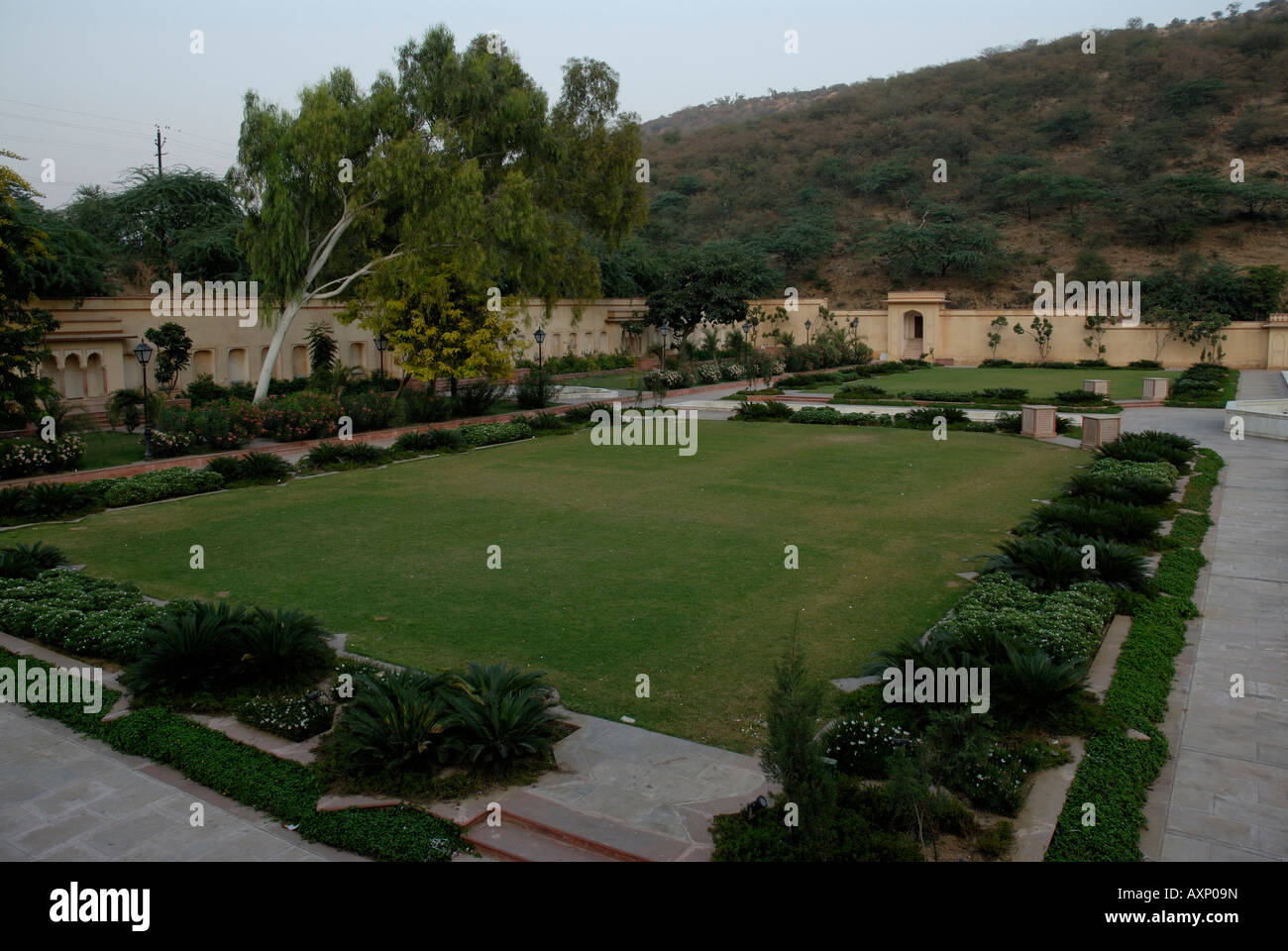 Terraces in the The 18th Century Vidyadhar Garden near Jaipur Rajasthan ...