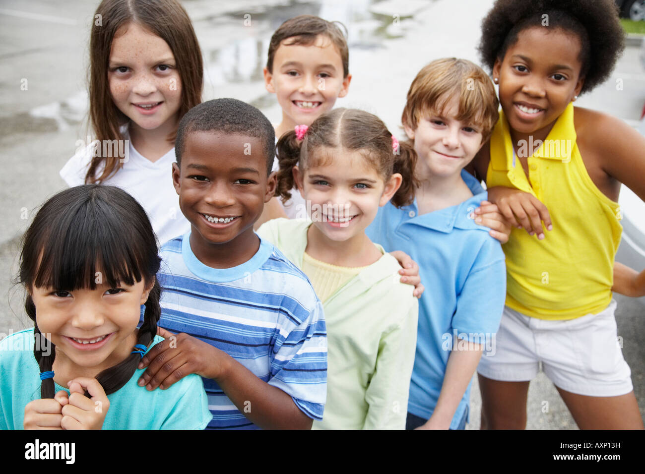 Group of multi-ethnic children Stock Photo - Alamy