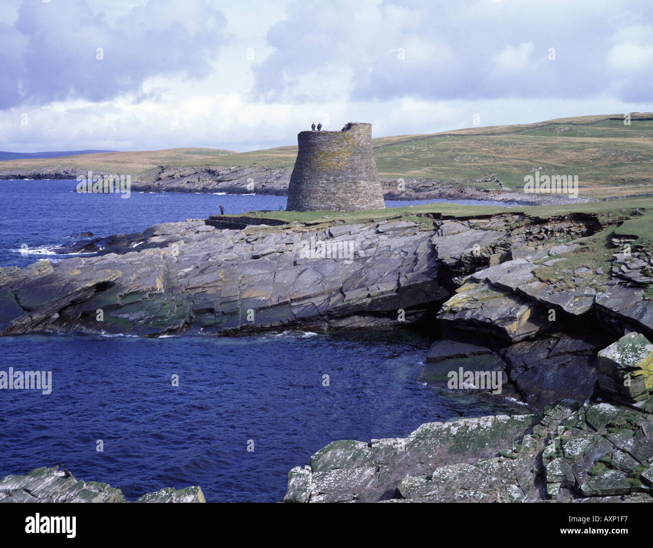 UK Shetland the prehistoric Broch at Mousa Stock Photo - Alamy