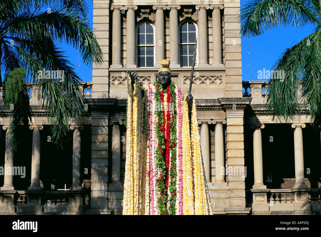 King Kamehameha Statue Honolulu Oahu Hawaii USA Stock Photo - Alamy
