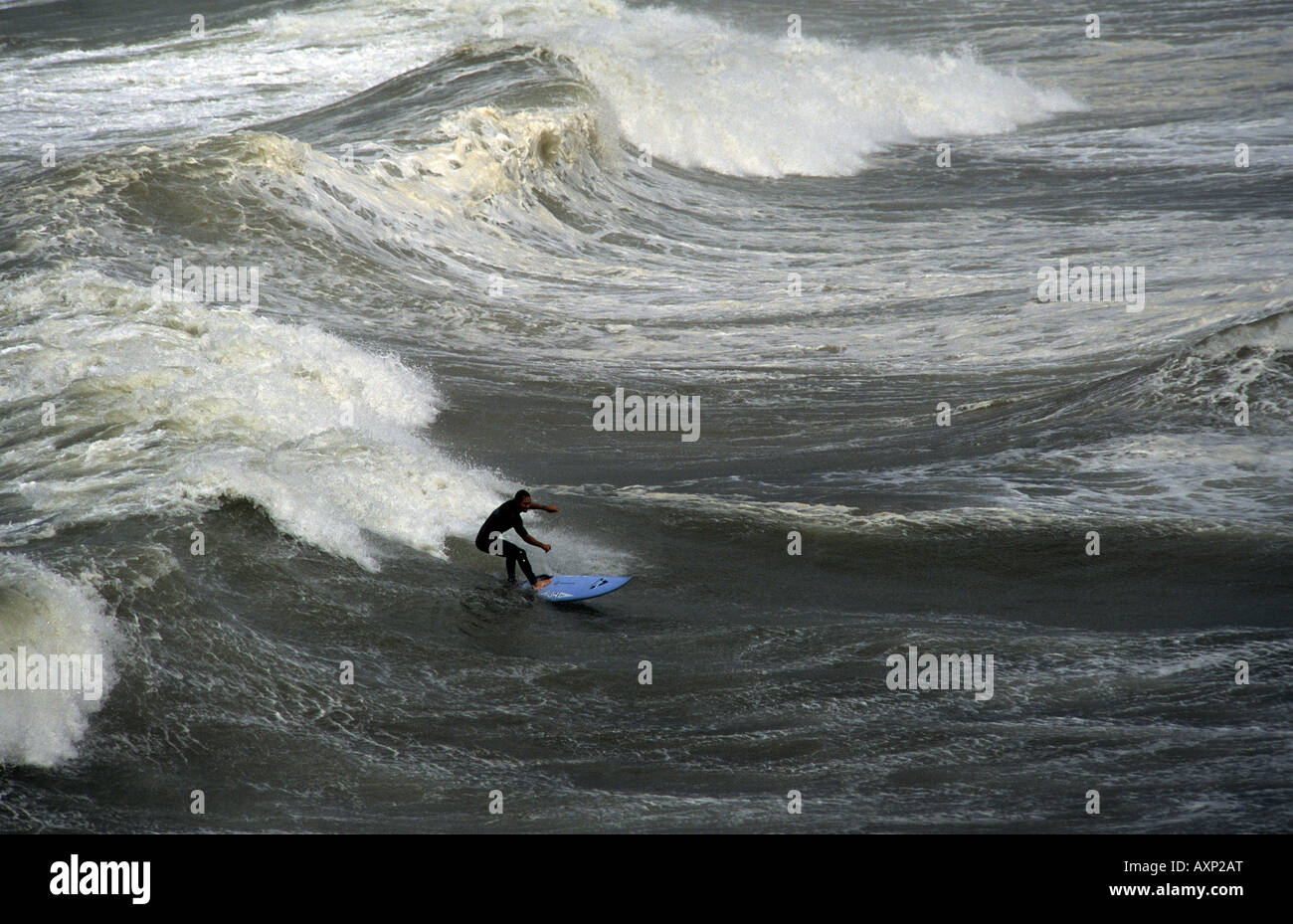 Brittany Almost Island Crozon surf Stock Photo - Alamy