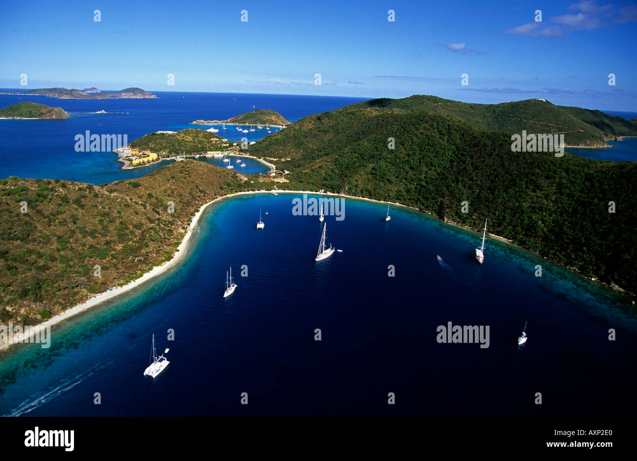 British Virgin Islands Peter Island Caribbean BVI view of the island ...