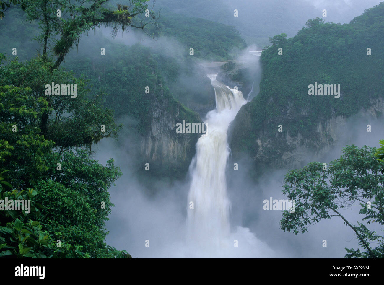 San Rafael Falls, aka Coca Falls, Quijos River, 1500m in Cayambe-Coca ...