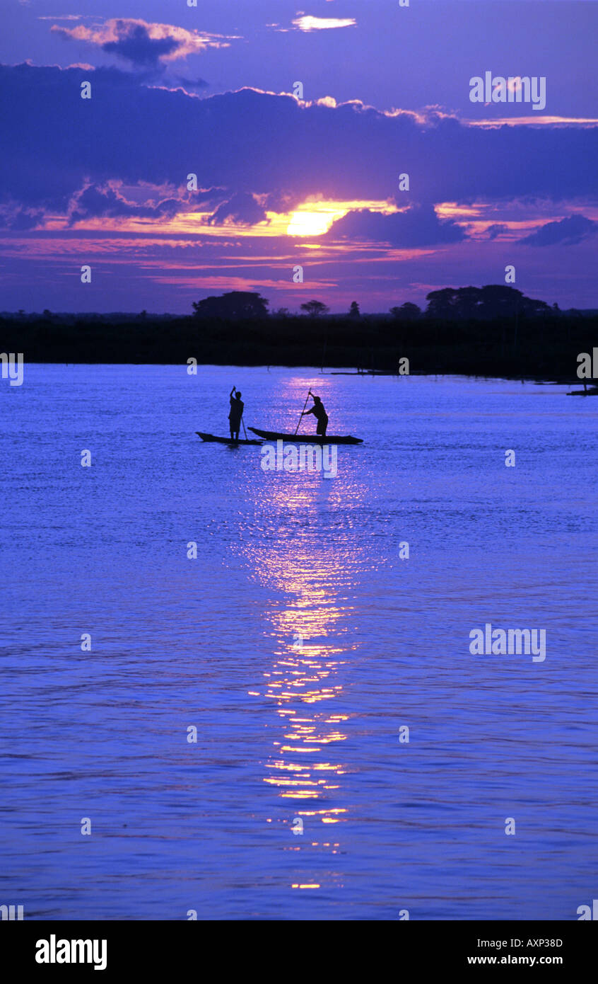 Boat on the Sepik River Papua New Guinea Stock Photo - Alamy