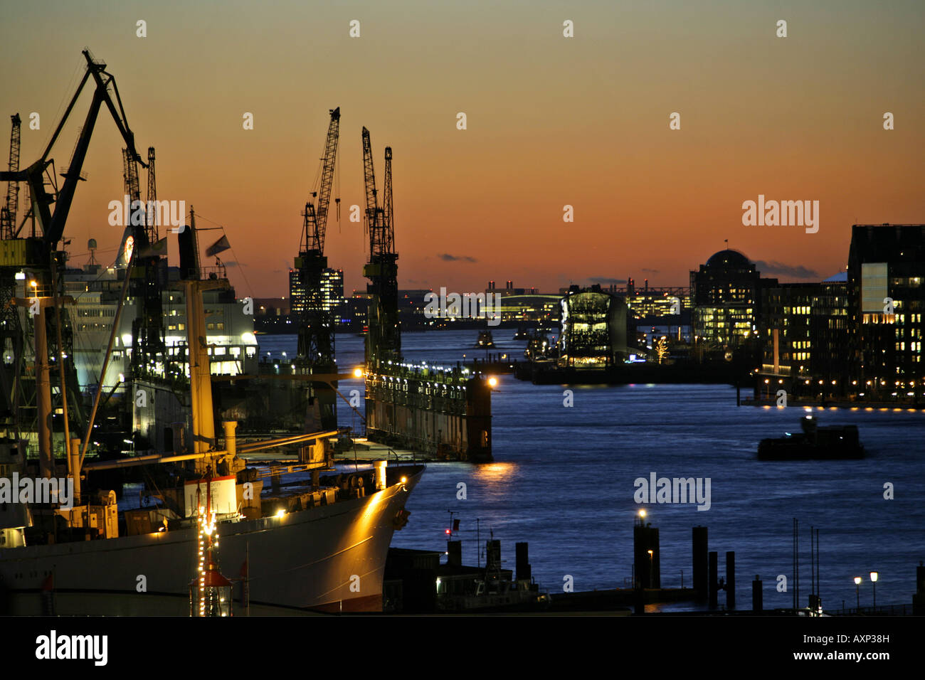 wharf, Harbour, Hamburg, Germany Stock Photo - Alamy