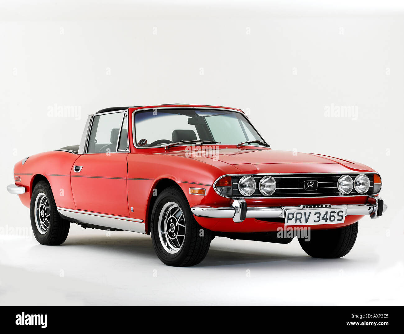 Red triumph stag convertible hi-res stock photography and images - Alamy