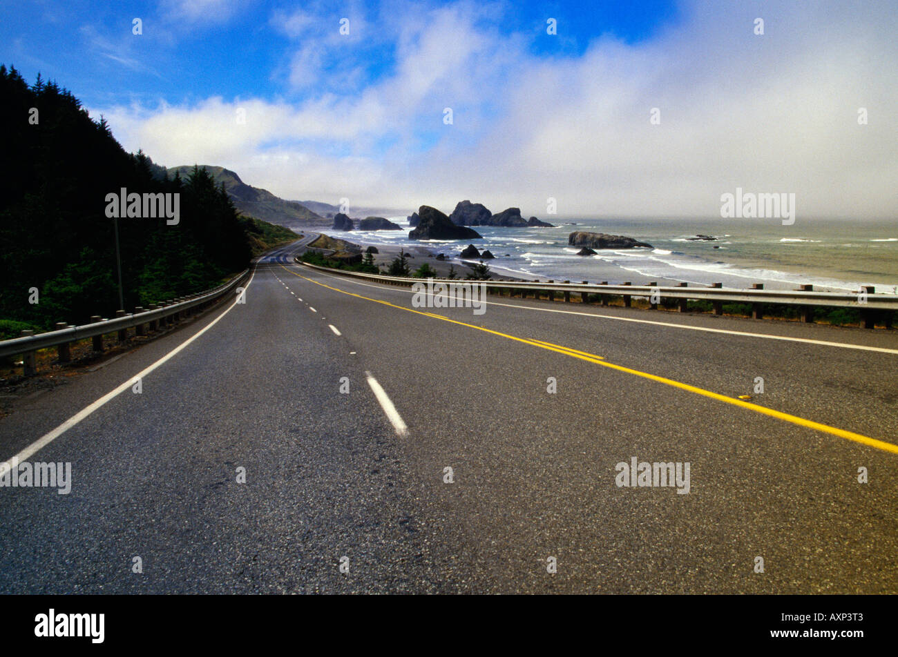 Oregon coast highway Stock Photo - Alamy