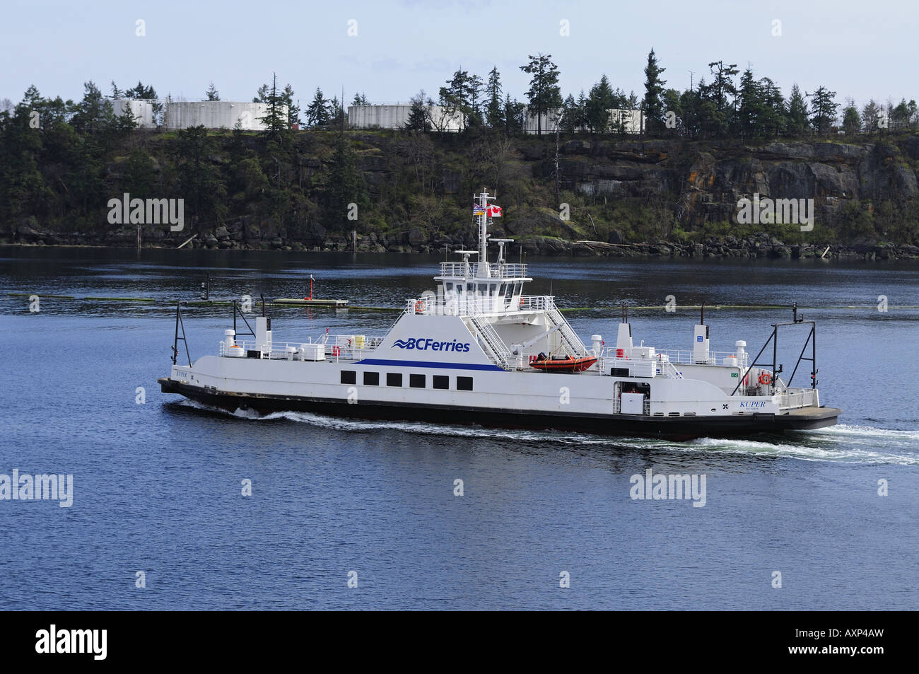 Thetis Island - Kuper Island BC Ferry Leaving Ladysmith Vancouver ...
