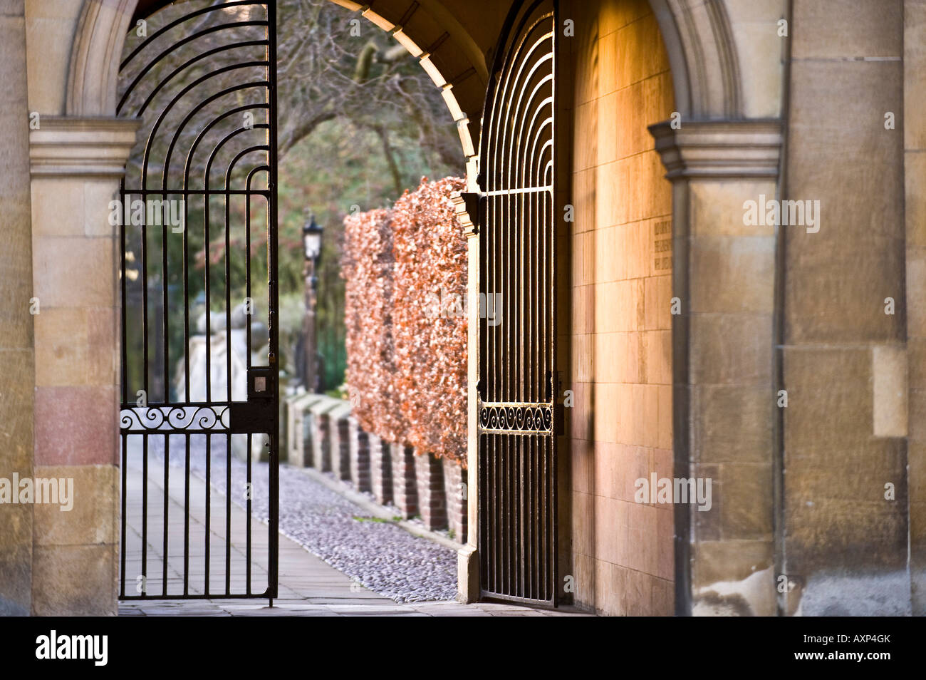 cambridge college architecture building university pillars door windows ...