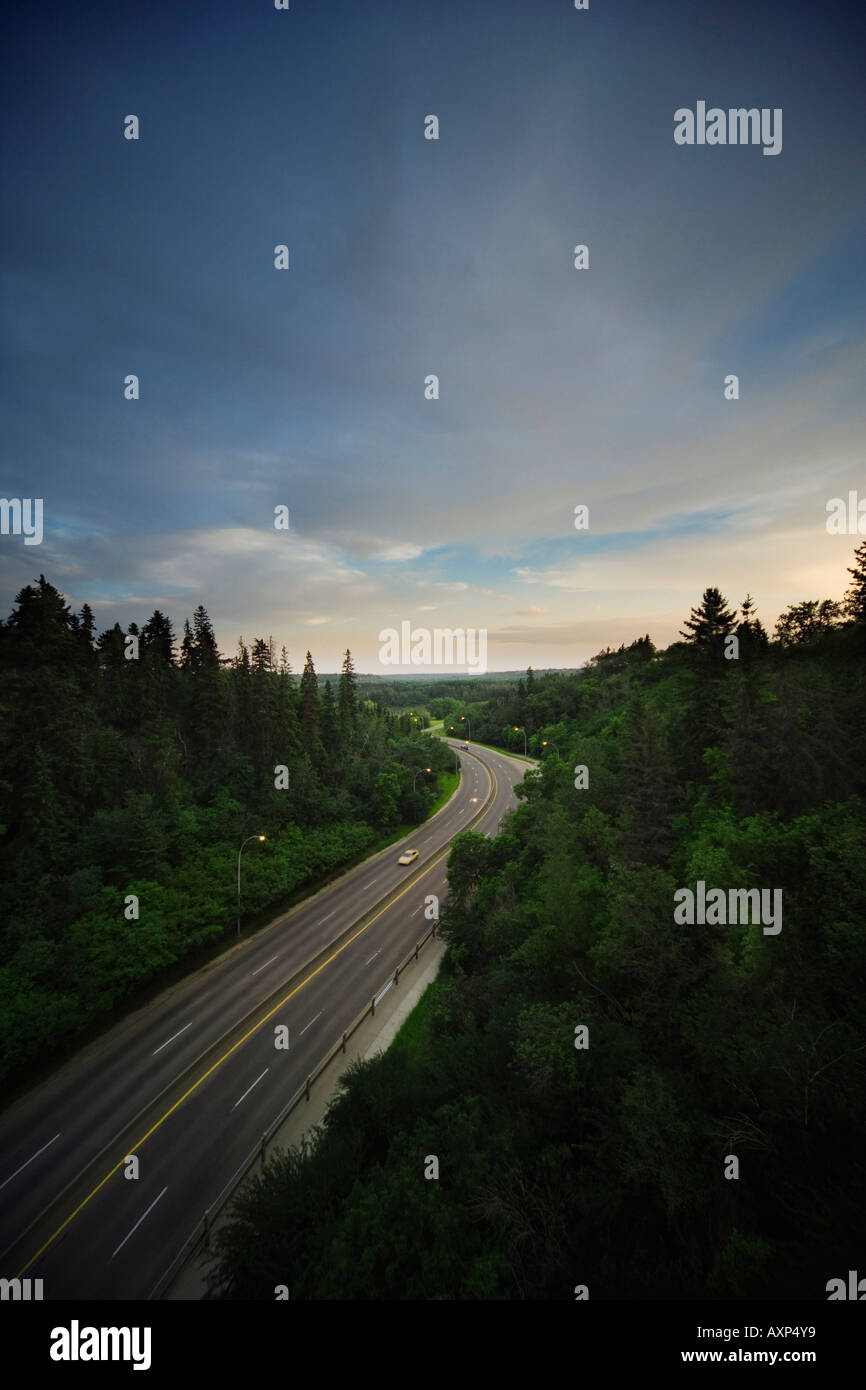 Rural highway deserted Stock Photo - Alamy