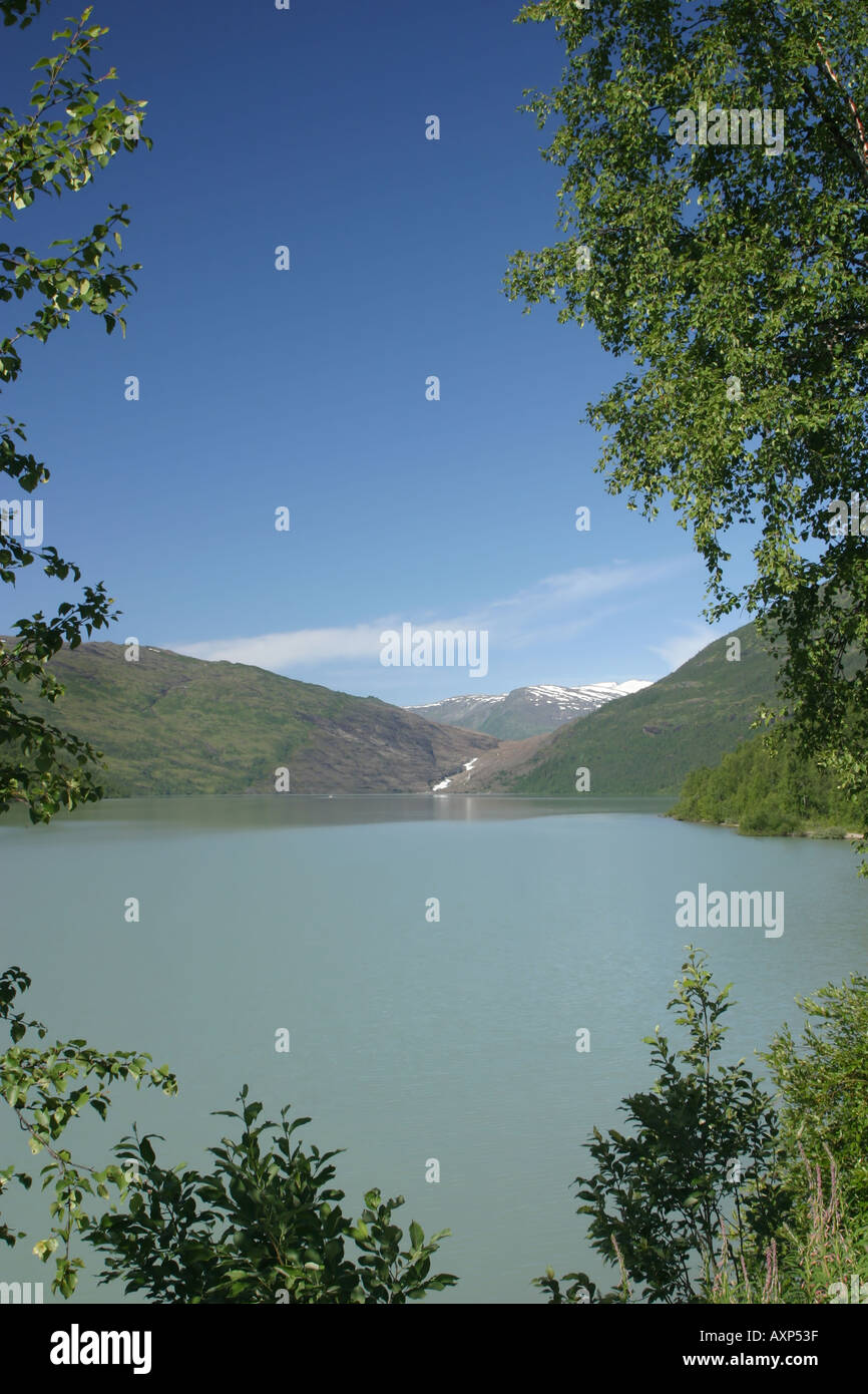 The Engabreen Lake watering the the Svartisen Glacier. Norway Stock ...