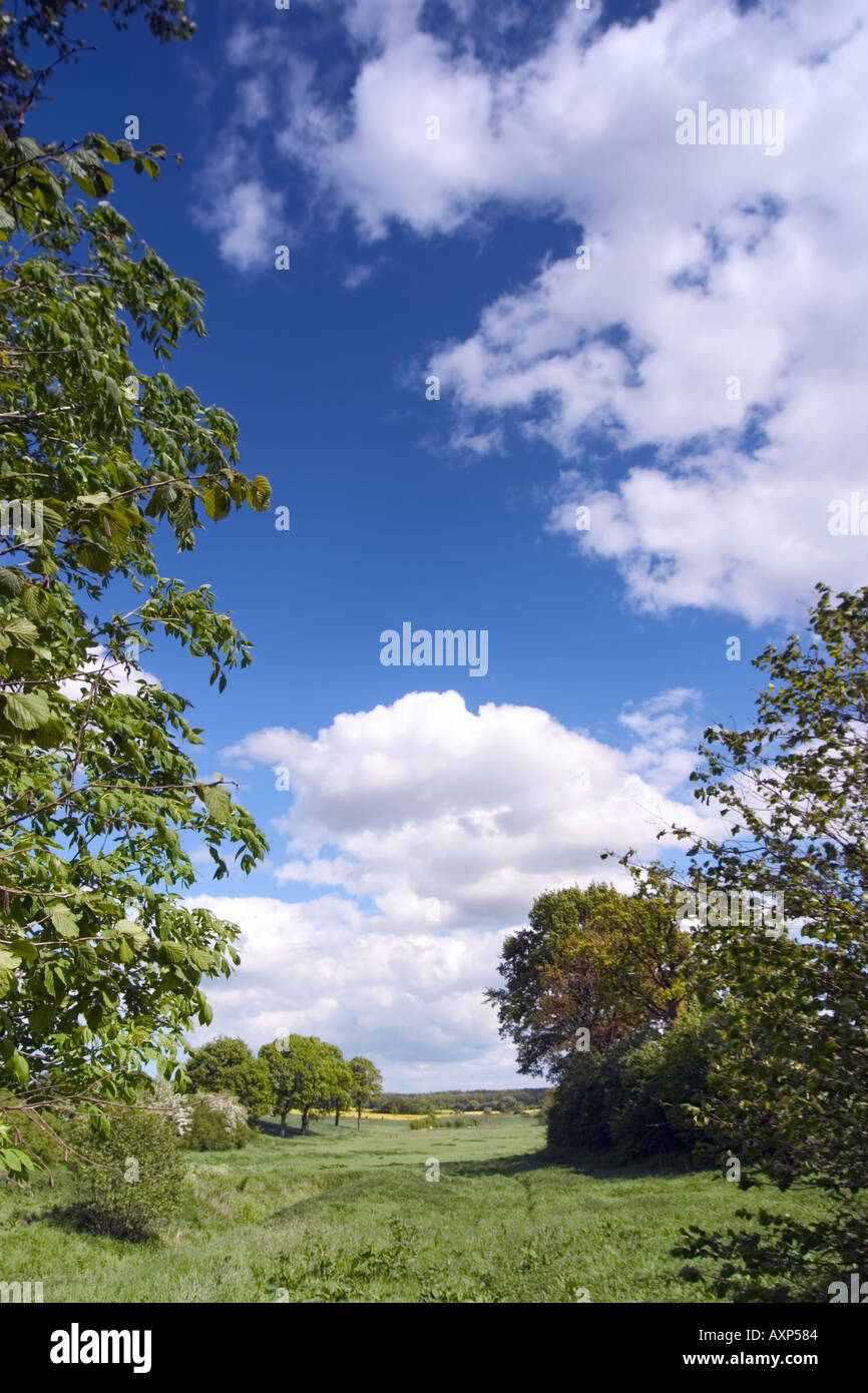 Clouds sunshine lubeck countryside scenery terrain outdoor hi-res stock ...