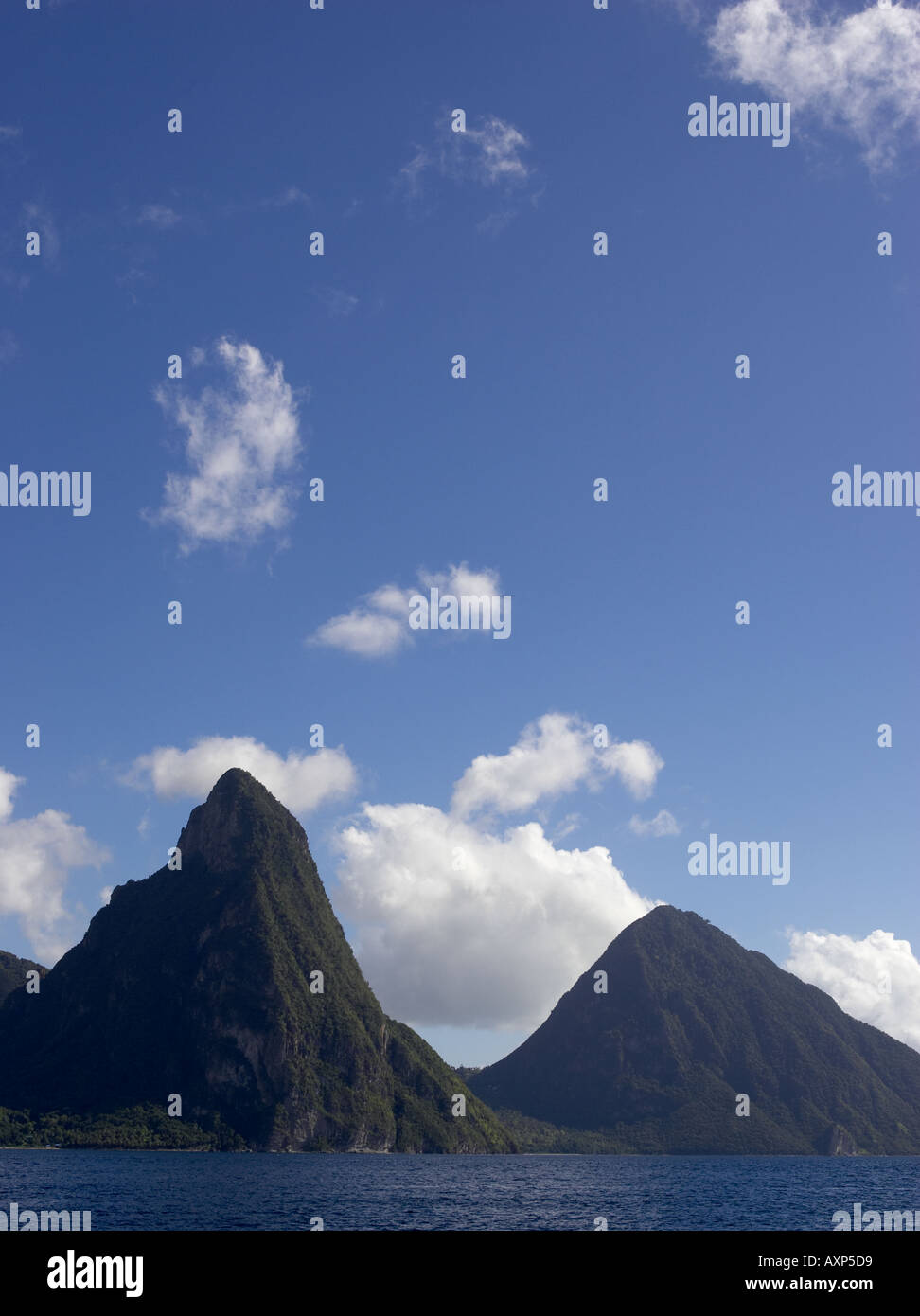 Twin pitons st lucia hi-res stock photography and images - Alamy