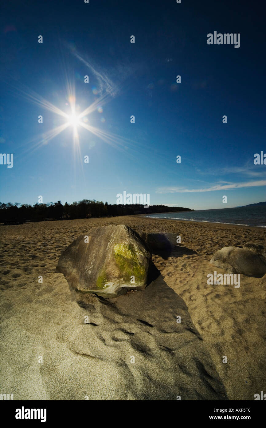 Sun and sandy beach Stock Photo - Alamy