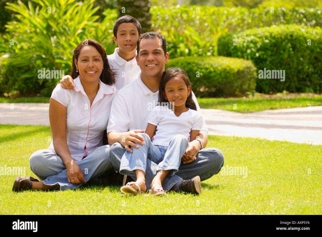 A family portrait Stock Photo - Alamy