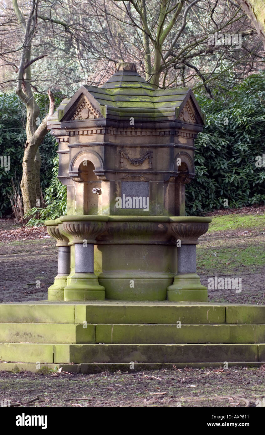 Victorian water drinking fountain Wakefield West Yorkshire Yorkshire UK ...