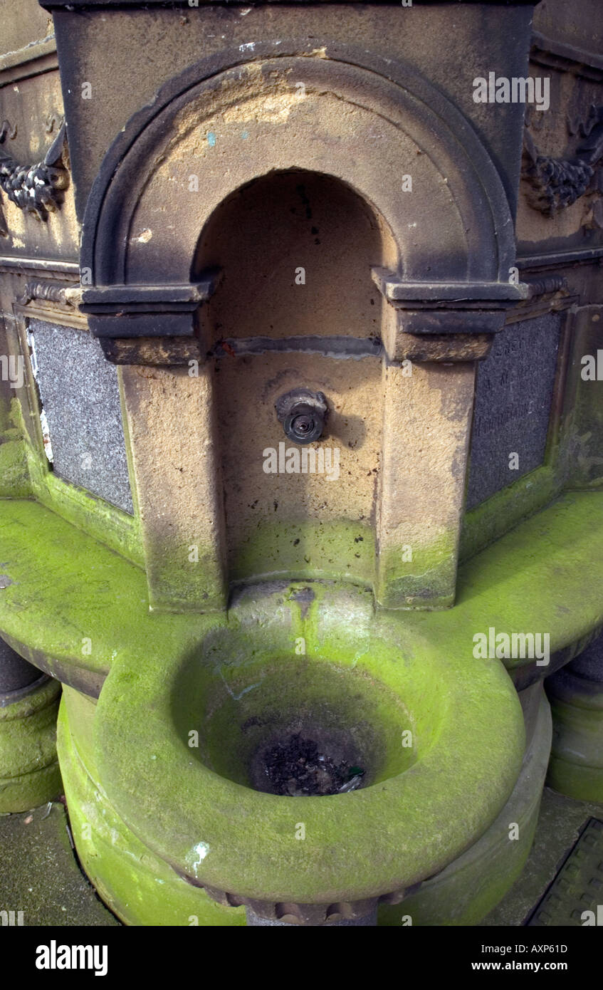 Victorian water drinking fountain detail Wakefield West Yorkshire ...
