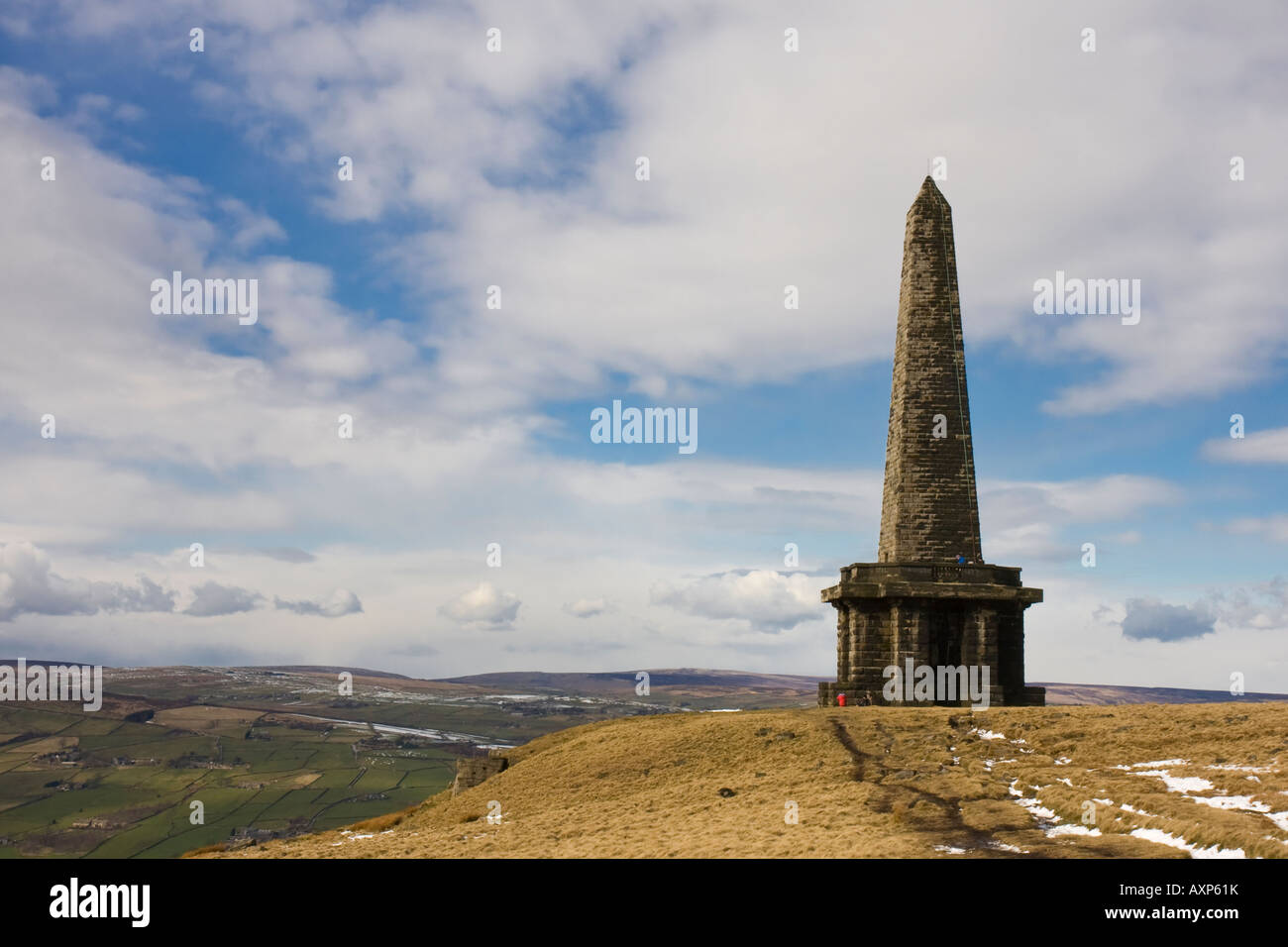 Stoodley Pike , part of the Pennine way , Calderdale Stock Photo - Alamy