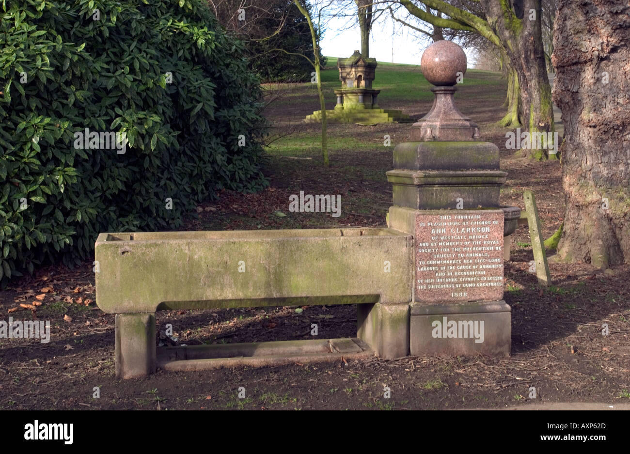 Victorian water drinking fountain Wakefield West Yorkshire Yorkshire UK ...