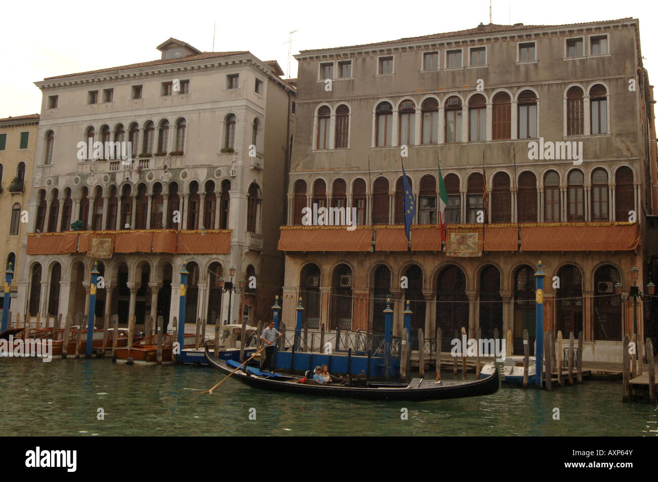 Palazzo Corner Loredan and Palazzo Ca Farsetti Canal Grande Venice ...