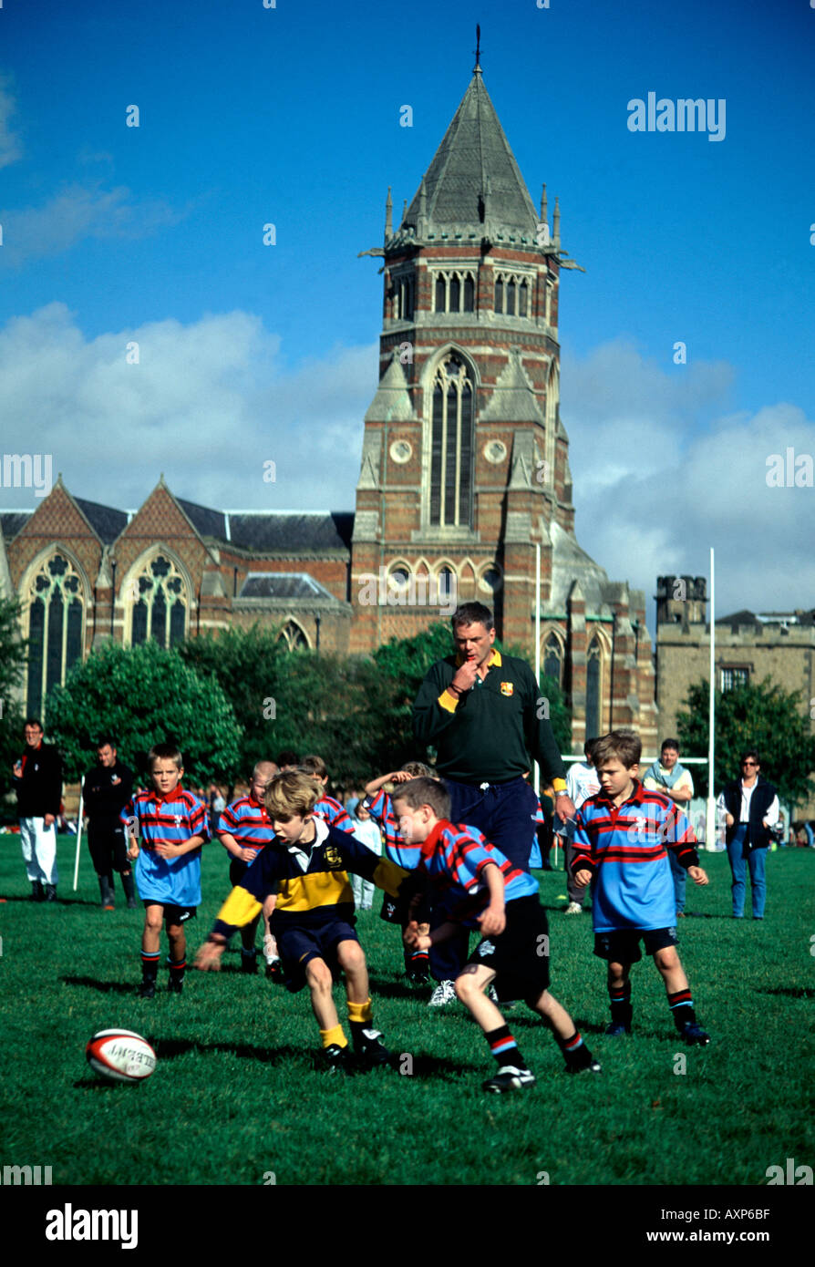 Junior Rugby at Rugby School Rugby Northamptonshire England Stock Photo ...