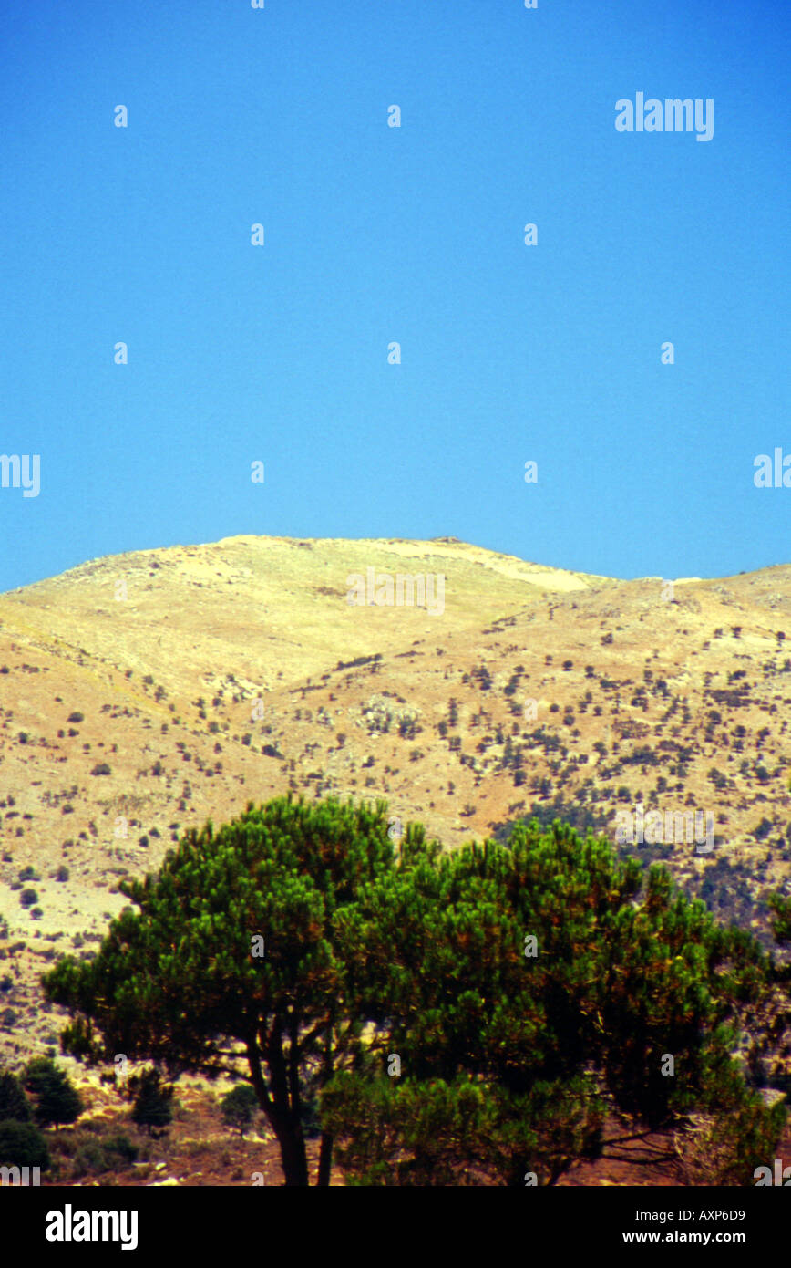natural feature of hills lebanon Stock Photo - Alamy