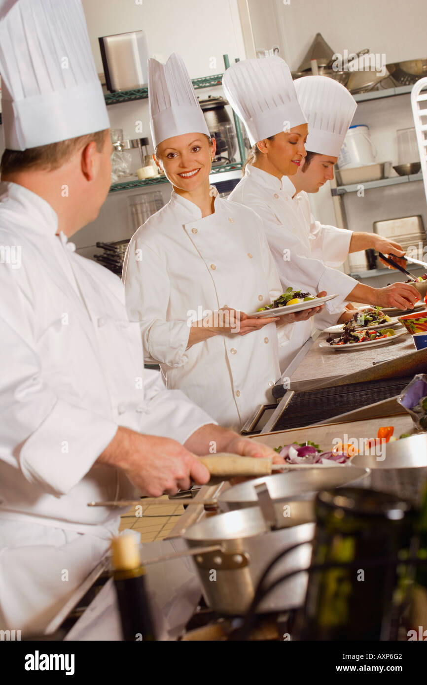 Food prep chefs working hi-res stock photography and images - Alamy