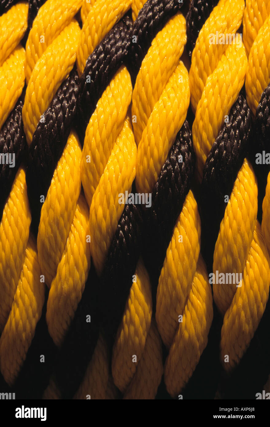 Woven marine rope Stock Photo - Alamy