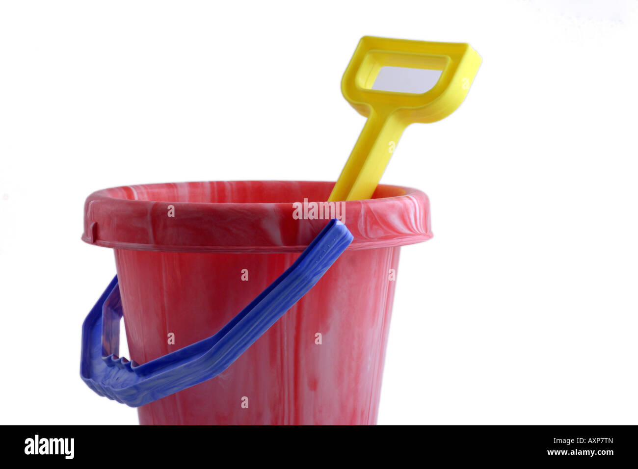 Childs bucket and spade Stock Photo - Alamy